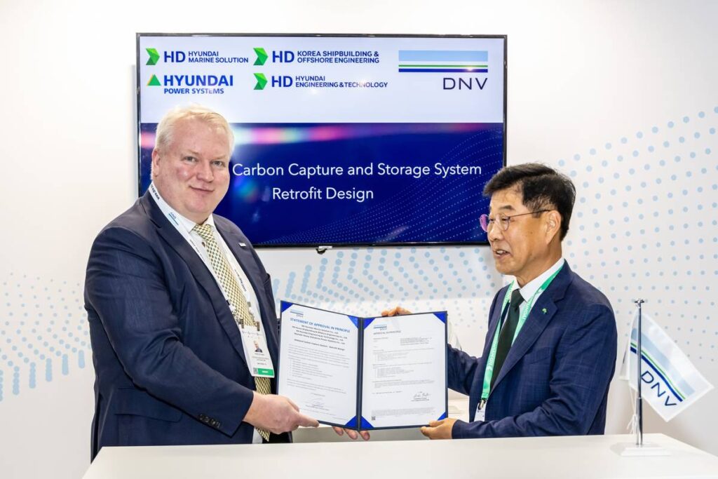 DNV Awards AiP for HD Hyundai’s Onboard Carbon Capture and Storage ...