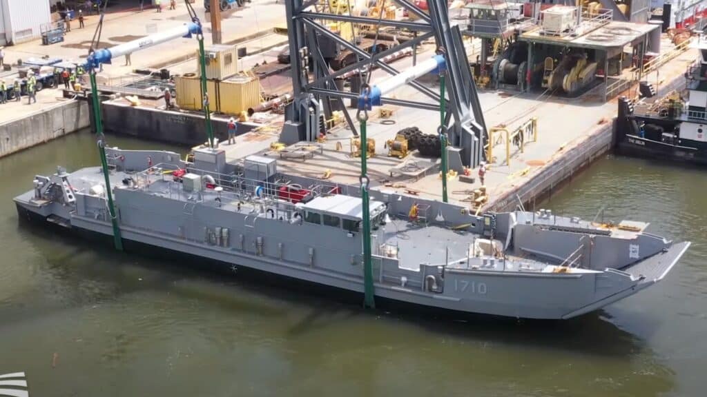 US Navy launches monster assault ship with 1.2 million-pound payload ...
